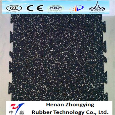 China Anti-slip wear resistant colored EPDM rubber flooring recycled gym rubber floor mat for sale
