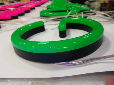 Cina Insegne al neon verdi dell'interno all'aperto di rosa fissate al muro/isolato 25mm in vendita