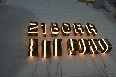 Cina L'UL acrilica dell'acciaio inossidabile delle lettere Lit bronzea/d'ottone del bordo ha approvato in vendita