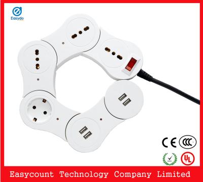China EPS1 electrical power strip 2 usb charge multiple socket outlet european for sale