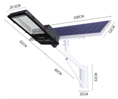 Cina iluminazioni pubbliche alimentate solari 5000mA di 60W 1300LM LED per il giardino in vendita