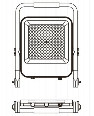 Cina modo portatile 60W di emergenza della tassa di USB della luce di inondazione di 4000K 170lm/W LED in vendita