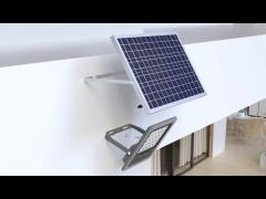 Ultra Thin 35mm Solar Panel Flood Lights 1800Lm PIR Sensor