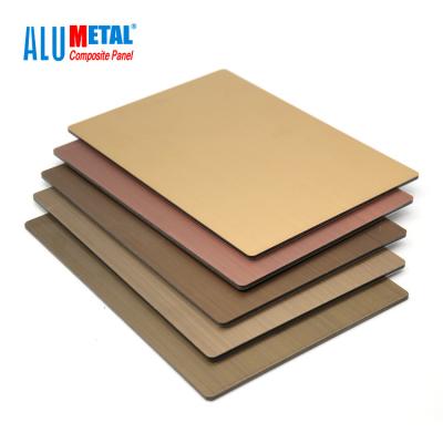 China 600mm 0.06mm Aluminum Composite Metal Panels Acp Sheet For Wall Anti Bacterial for sale