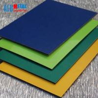 China 1500mm Facade Mirror Aluminium Composite Material Panel LDPE Core 10mm for sale
