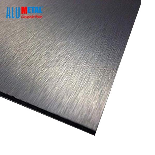 Corrugated Brushed ACP Aluminum Adhesive Sheet Roof Panels 1000mm 6mm LDPE