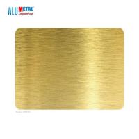 China 5mm PVC Brushed Aluminum Composite Panel Sheet AA3003 Nacreous for sale