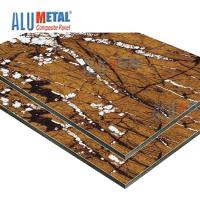 China 1220mm 0.6 Mm Marble Aluminum Composite Panel AA3003 ACP Sheet Cladding for sale