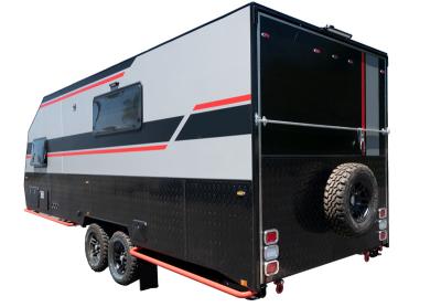 China Europese stijl vensters Hardtop Camp Trailer Aluminium Sprewl Panel R16 Foam Isolatie 30 Ft 25 Ft for sale