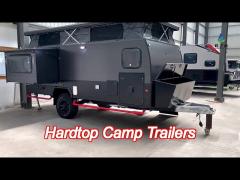 16 voet 12 voet camper trailer hard top dak en suite badkamer luifel keuken circuit systeem