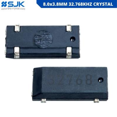 China Industrie und Handel 8038 32,768 kHz Uhr Kristall 8,0x3,8 mm 4pins 12,5 pF 20ppm 308C -SJK- zu verkaufen