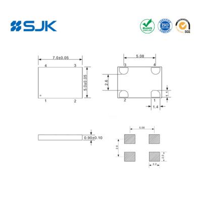 Cina Oscillatore programmabile MEMS LVCMOS/HCMOS 7050 OSC 4Pin 96.000MHz 15pF Oscillatore cristallino in vendita