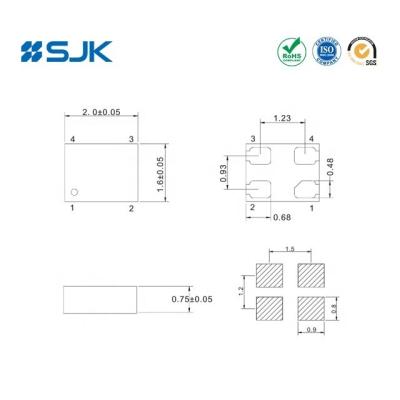 Китай Частота 25 МГц SMD MEMS Программируемый осциллятор CMOS 20PF 20ppm 3.3V кристаллический осциллятор продается
