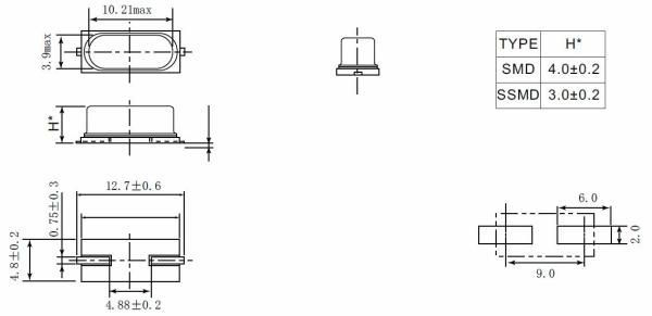 HC-49SMD Saw Resonator With 433.92MHz ±75KHz Tolerance For Communication