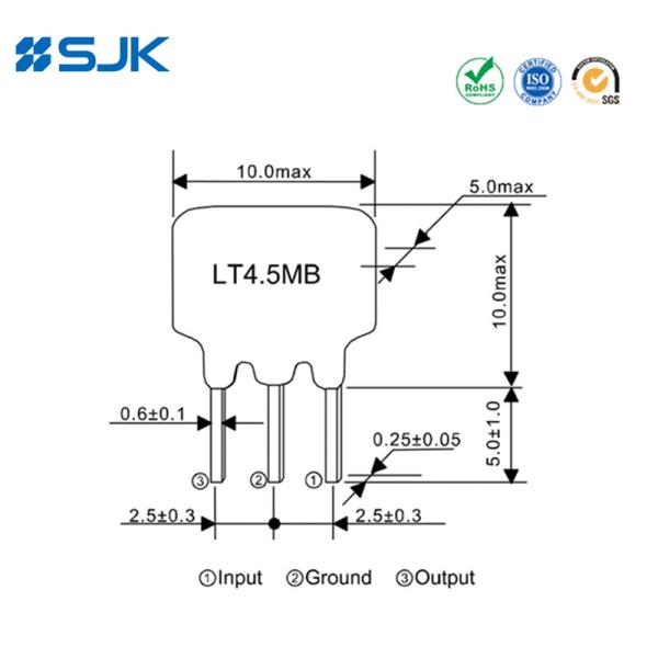 LT DIP Type Ceramic Filter 4.5MHz 3 PINS LT4.5M