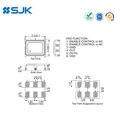 China SMD 7050 HCSL Oscillator Support 25~200MHz 3.3V For Communication Application for sale