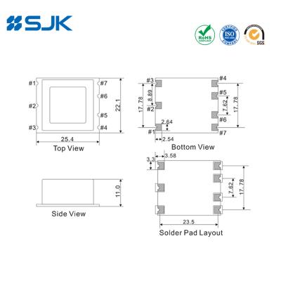 China SMD 25 X 22 X 11mm Size OCXO Support 5-40MHz 3.3V Oven Controlled Crystal Oscillator for sale