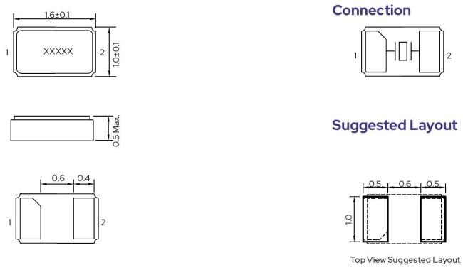 32768KHz-SMD1610-Tuning-Fork-Crystal-Dimension