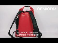 Carga pesada de ripstop Roll Top Back Pack une sonde de eau avec Kremallera une sonde de salpicaduras