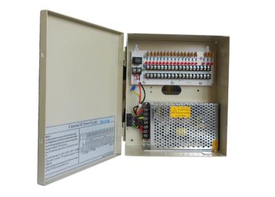 China 12 Volt DC 18CH CCTV Power Supplies , Wall Mounted Power Supply 120W for sale