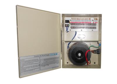 China 24 Volt AC CCTV Power Supplies , 18 Channel Surveillance Camera Power Supply for sale