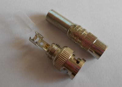 Cina Connettore RG59/RG6, connettore della lega per saldatura del CCTV BNC del maschio di rf per cavo coassiale in vendita