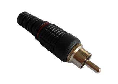 Cina Connettore maschio ad alta frequenza di Solderless RCA per il CCTV con lo stivale, CT5028 in vendita