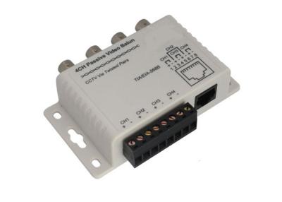 China 4 Channel Passive Video Balun Transceiver , CCTV UTP Video Balun Cat5 for sale