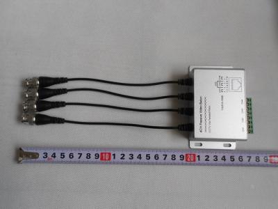 China 4CH Passive CCTV Video Balun BNC To RJ45 / CAT5 Video Balun With UTP Receiver for sale