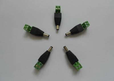China Screw Terminal CCTV Power Connector , 2.1mm DC Jack Male Power Connector for sale