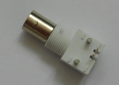 Китай PCB RF пластичного гнездового разъема CCTV BNC белизны прямоугольный с винтом продается