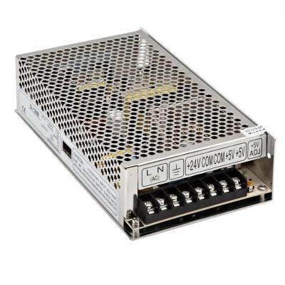 China 120W Dual output switching mode power supply +5V/+12V  with 90 to 264V AC Input Voltage D-120A for sale