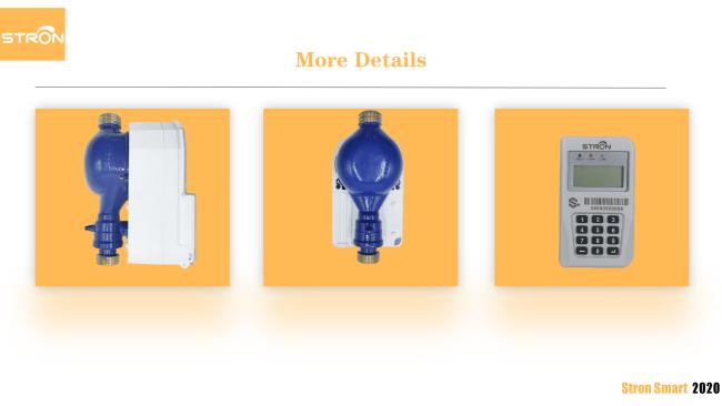 STW36-B Split Keyboard Prepaid Water Meter side view