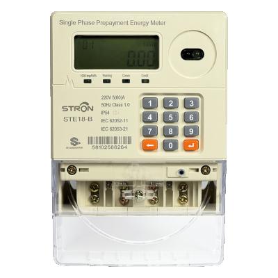 China Smart prepaid elektriciteitsmeter voor mobiele betaling met 10-jarig data-logging & tamper auto-cutoff Te koop