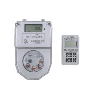 China STS Standard Prepaid Water Meter with 1km Measurement Range 84 Flow Rate and Lithium Battery for sale