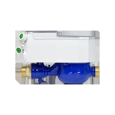 China STS Standard Prepaid Water Meter with 1km Measurement Range 84 Flow Rate and Grey Color DN15 IP68 for sale