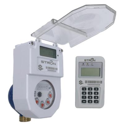 China STS Integrated Keypad Split Smart Water Meter with 1km Measurement Range 84 Flow Rate and Free Vending Software for sale