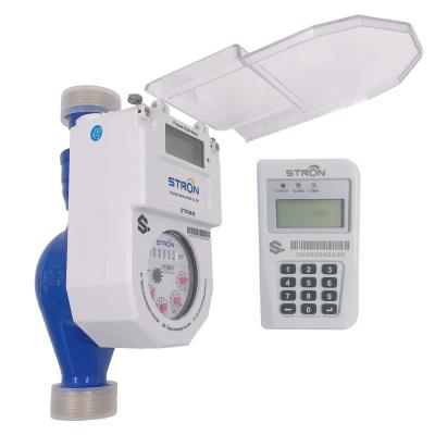 China STS Prepaid Water Meter with Wireless Communication RF LoRa 12 Flow Rate and 34 Measurement Range for sale