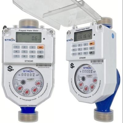 China STS Original Prepaid Water Meter with 433MHz LoRa-RF 0.03125m³/h Flow Rate and 1/2 Size Copper Shell for sale
