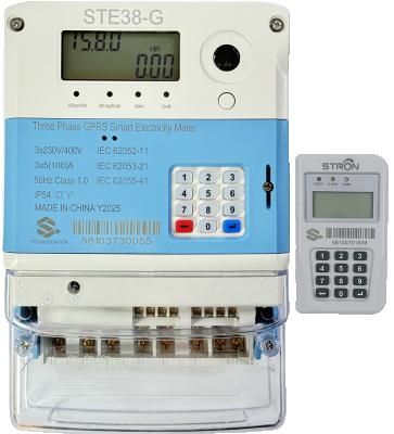 China GPRS STS Power Meter Electricity Energy Monitor 3 Phase Smart Energy Meters With LCD Energy Meter for sale