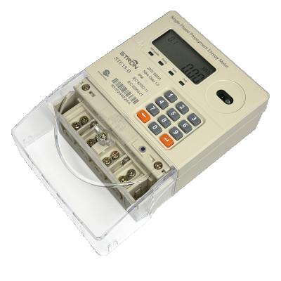 China Smart Prepaid Electricity Meter supporting bidirectional metering STS token recharge and remote reading for electricity control for sale