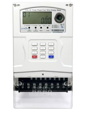 China STS Approved Smart Prepaid Electricity Meter with LCD Display, Class 1.0 Accuracy, and IP54 Waterproof for Africa Utilities for sale
