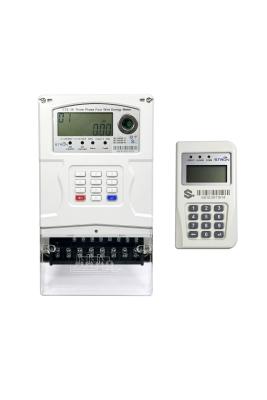 China STS Prepaid Three-Phase Energy Meter with LORA RF Communication Class 1.0 Accuracy and IP54 Waterproof for sale