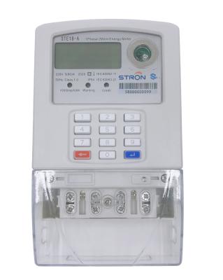 中国 Stron STSの前払いのキーパッドの単一フェーズの電気の測定のメートル 販売のため