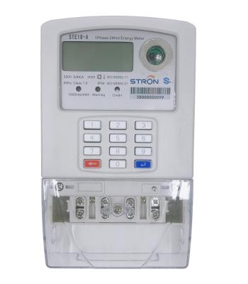 Van de het Toetsenbord Enige Fase van de Stronsts Vooruitbetaling de Meter van de de Elektriciteitsmeting
