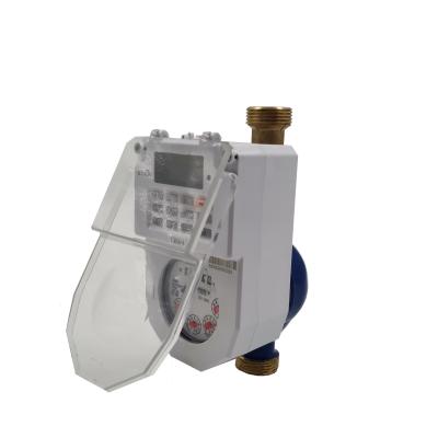 China IP68 multi-jet prepayment keypad dry-type smart water meter with brass body for sale