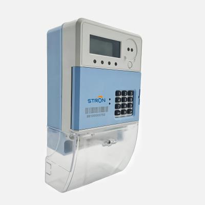 China IP54 16kV 1600imp/KWh Smart Prepaid Electricity Meter Single Phase for sale