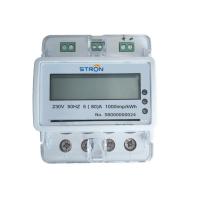 China Single Phase Plastic Prepaid Electricity Meter 230V 60A Din Rail Mounting STS Certified for sale