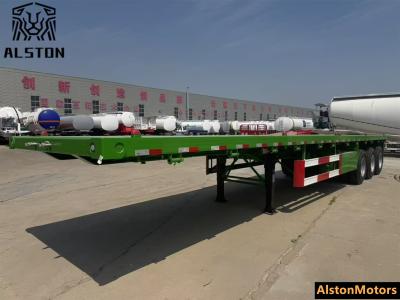 China 3 Axle Flatbed Trailer with 12 Locks for Ivory Coast – Factory Price for sale