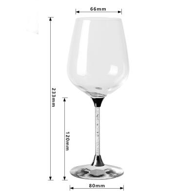 China China Manufacturer Price 518ml Crystal Wine Glasses for Party for sale